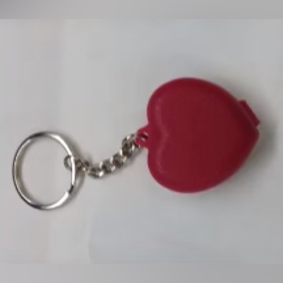 Tupperware | Kitchen | Tupperware Heart Shaped Locket Keychain Burgundy ...
